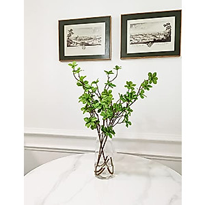 Heleze Artificial Greenery Stems Faux Branches with Leaves for Vase Fake Plants for Home Decor Indoor 26.3 Inch 3 PCS