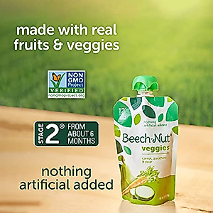 Beech-Nut Baby Food Pouches Veggies & Fruities Variety Pack, 3.5oz, 18ct