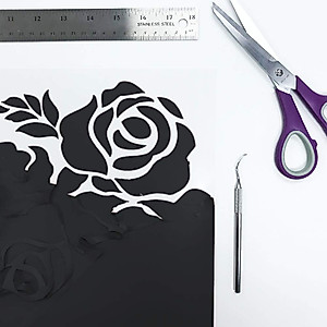 Siser EasyWeed Matte Black HTV 11.8"x5ft Roll - Iron on Heat Transfer Vinyl