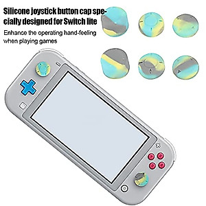 Button Cover, Ergonomic Game Controller Button Cover Heightening Elastic for Switch(Camouflage)