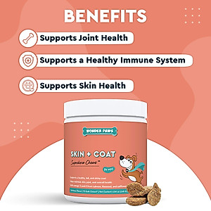 WONDER PAWS Milk Thistle Drops Plus Skin + Coat Soft Chews - for Dogs Liver and Kidney Support, Detox & Skin and Coat Health - Milk Thistle 2 Ounces - Skin + Coat 70 Chews