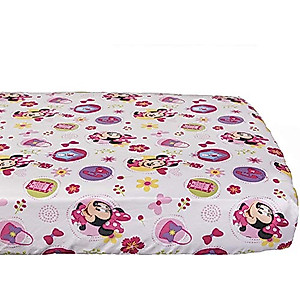 Disney Minnie Mouse Toddler Bed, Microfiber Bedsheet Set for Toddler, 3 Pcs Bedding Set - 52" x 28"