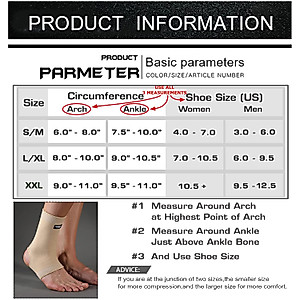 SPOTBRACE Ankle Brace Compression Sleeve(2 PACK),Breathable Ankle Support For Men Women, Ankle Compression Sock for Swelling, Plantar Fasciitis, Sprain