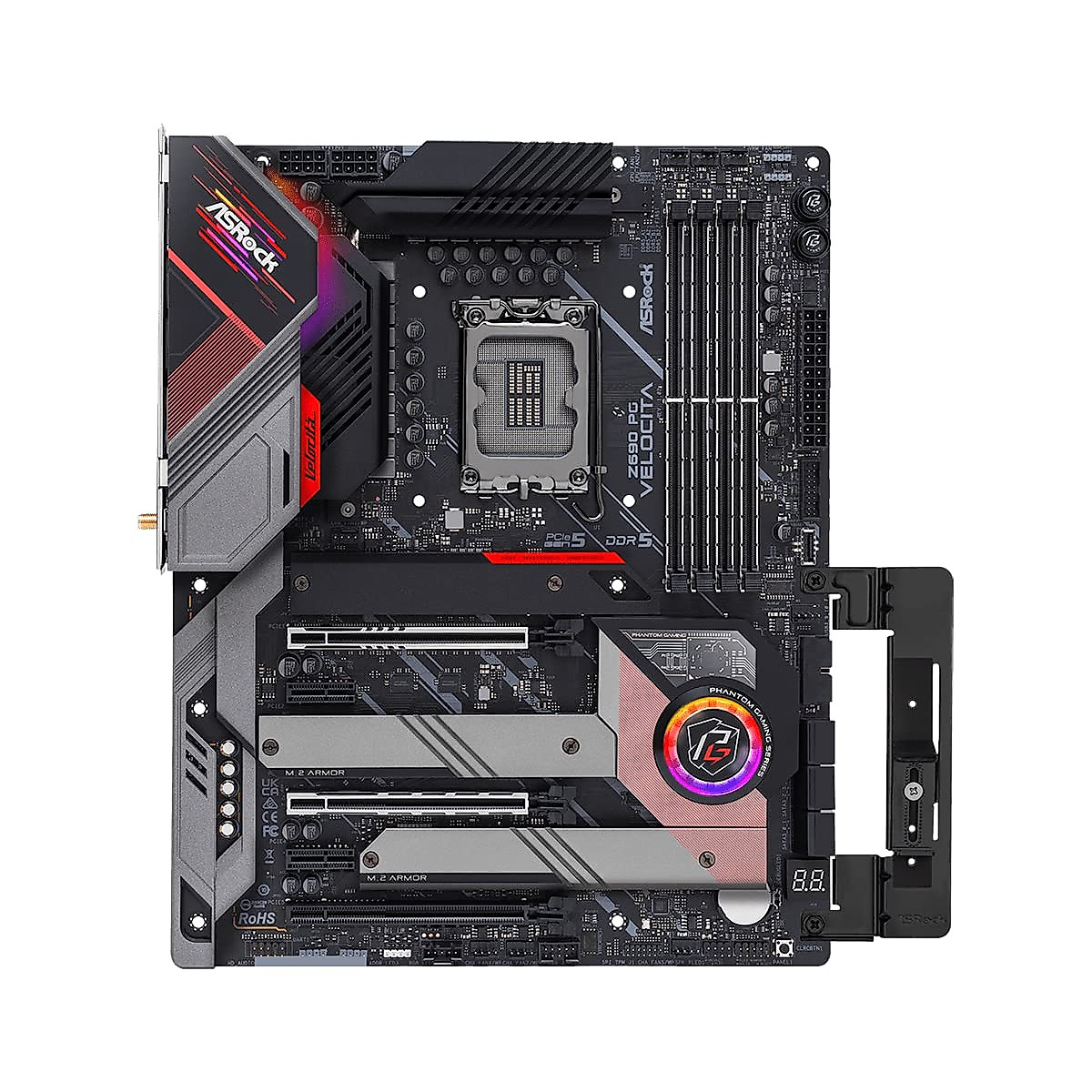 ASROCK Z690 PG Velocita Socket LGA1700/ Intel Z690/ DDR5/ SATA3&USB3.2/ M.2/ WiFi/ATX Motherboard