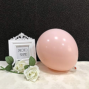 Party Pastel Balloons 100 pcs 10''Macaron Candy Colored Latex Balloons for Birthday Wedding Engagement Anniversary Festival any Friends & Family Party Decorations-pastel orange/blush balloon