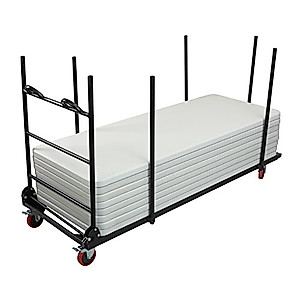 Adir Folding Table Storage Organizer Cart with Wheels - Heavy Duty Table Storage Cart Holds 900 Pounds Capacity for Conferences, Concerts, Weddings, Parties and More