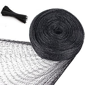 Bird Netting for Garden Protection, 13x32FT Garden Netting w/ 0.8" Mesh, Poultry Netting for Chicken Coop, Deer Fence Netting for Plants Fruit Trees Vegetables Against Birds, Squirrels, Other Animals