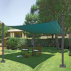 Sun Shade Sail Poles Can Be Used to Hang Shade Canvas, Holiday Lights, Canopy Awning, Flags Length After Assembly is 265 cm / 104.33 inch