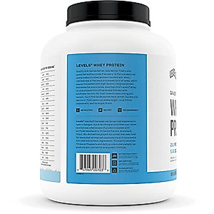 Levels Grass Fed 100% Whey Protein, No Hormones, Unflavored, 5LB