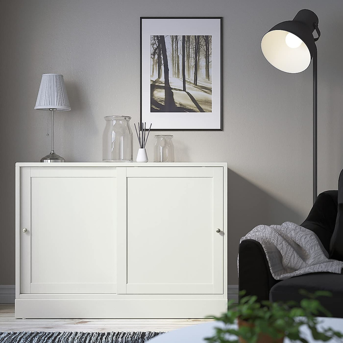 Ikea Havsta Cabinet with Base White 703.886.20