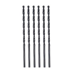 uxcell High Speed Steel Lengthen Straight Shank Twist Drill Bit Fully Ground Black Oxide 3mm Drill Diameter 100mm Total Length 55mm Drill Bit Length 6 Pcs