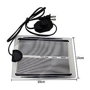 Achicklead Reptile Heating Pad-Adjustable Temperature Heating Pad Terrarium Heat Mat for Turtle, Lizard, Small Animals and Other Reptiles (5W)