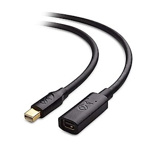 Cable Matters Mini DisplayPort Extension Cable (Mini DP Extension Cable) in Black - 6 Feet