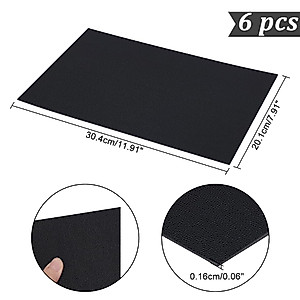 PH PandaHall 6 pcs 12 x 8 Inch Black Base Shaper, Plastic Rectangle Handbag Purse Bottom Insert Bag Stabilizer Handbag Base Shaper Purse Bottom Insert for DIY Tote Purse Handbag Bottom