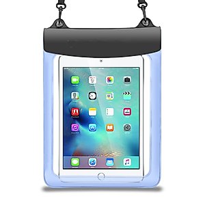 Universal 9.7-11 inch Tablet Waterproof Case Dry Bag Pouch Fit for iPad 10.2 10.9, iPad Air 10.9, iPad Pro 11, Samsung Galaxy Tab A9+, Tab S6 Lite, Microsoft Surface Dragon Touch Simbans Chiwu (Blue)