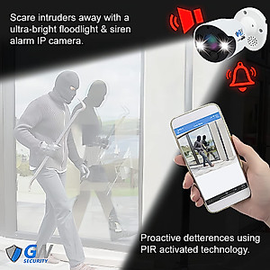 GW 16 Channel 4K NVR 8MP 4K AI Smart Home Security Camera System, (8) Dome and (8) Bullet Built-in Microphone Audio Recording HD 2160P 4K IP PoE Cameras, Face Recognition/Human/Vehicle Detection