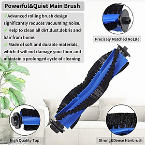 Replacement Parts kit for Eufy RoboVac 11S, RoboVac 30, RoboVac 30C, RoboVac 15C,RoboVac 12, RoboVac 35C, Robot Vacuum cleaner Accessory Kit,6 Filters,6 Side Brushes,1 Main Brush,1 Pre Filter