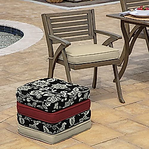 Arden Selections ProFoam Essentials Outdoor Seat Cushion 19 x 20, Tan Leala
