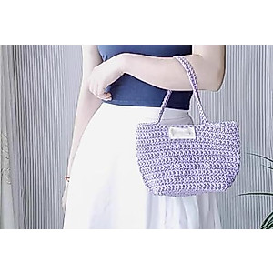 2Roll 200G 3mm Hollow Braided Polypropylene Rope,Lightweight Knitting Silk Thread,Bright Color Crochet Knit Yarn for Golf Courses, Trail Marking,Crowd Control,DIY Craft Projects