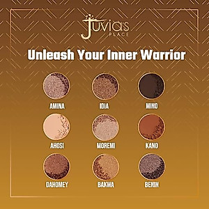 Juvia's Place The Warrior - Warm and Neutral, Shades of 9, Eyeshadow Palette, Professional Eye Makeup, Pigmented Eyeshadow Palette, Makeup Palette for Eye Color & Shine, Pressed Eyeshadow Cosmetics