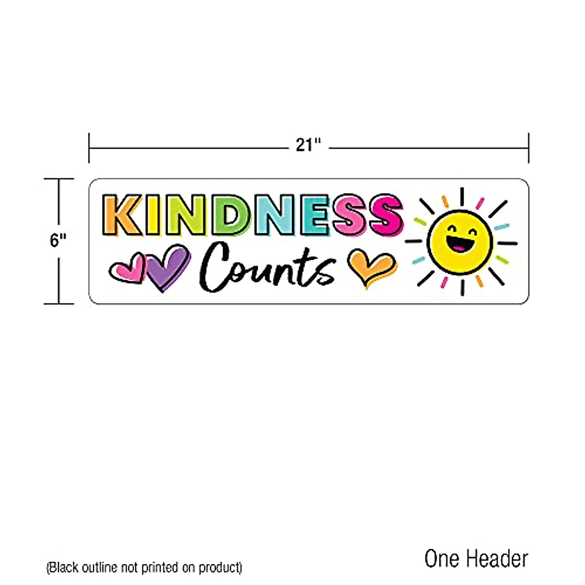 Carson Dellosa Kind Vibes Motivational Mini Bulletin Board Set—Kindness Counts Header with Inspirational Messages, Homeschool or Classroom Decor (15 pc)
