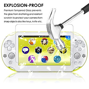 RDFJ Vita 2000 Screen Protector Anti-Scratch Tempered Glass Film for PSVita2000