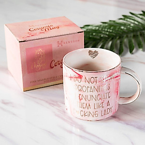 Funny Coffee Mug Gifts for Women - Sarcastic Novelty Gag Gift for Friends, Coworkers, Boss, Employee - Birthday Mugs for Mom, Sister, BFF - I Do Not Spew Profanities I Enunciate Them - 11.5oz Cup