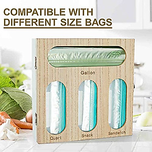 Bag Storage Organizer, Ziplock Bag Storage Organizer for Kitchen Drawer, Compatible with Gallon, Quart, Sandwich, Slider & Snack Variety Size Bag