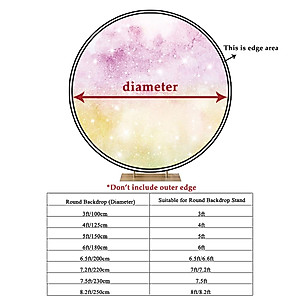 OERJU 7.2x7.2ft Rustic Wood Round Backdrop Cover Retro Wooden Board Circle Photography Background Baby Shower Wedding Bridal Shower Birthday Party Decoration Banner Photo Booth Props