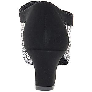 Womens Ballroom Dance Shoes Party Salsa Practice Dance Shoes Black Nubuck & #51 Mesh 1643EB Comfortable - Very Fine 2" Heel 8 M US [Bundle of 5]