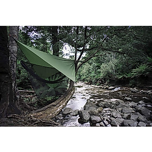 Ticket to the Moon 360° Convertible Mosquito and Bug Hammock Net - Fair Trade & Handmade All-Round Protection from Bugs and Insects - Double Circular Zipper Opens Ceiling for Extra Comfort - Black