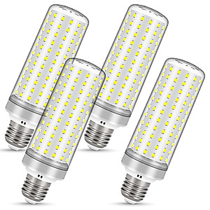 E26 LED Bulbs, 40W LED Light Bulbs Equivalent 400W, 6000K Daylight White, Not Dimmable, AC 85-265V, E26 Light Bulbs (4 Pack)