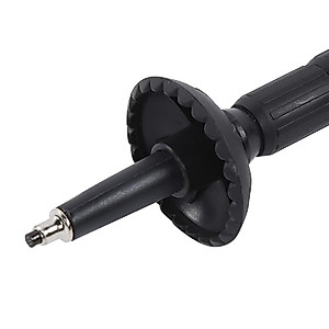 Portable Trekking Pole, Outdoor Walking Stick High Strength Aluminum Alloy Hiking Poles Anti‑Slip Canes for Elderly(Black) Trekking Poles