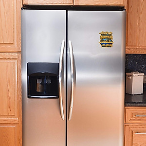 Louisville, Kentucky Souvenir Magnets, Carved Wood Kitchen Decor for Fridge, Whiteboards, 3.25 Inches