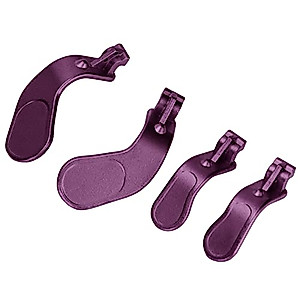Metal Paddle Replacement, Easy To Replace Simple Operation 4pcs Controller Paddles Interchangeable Improve Accuracy for Elite Controller(Purple)