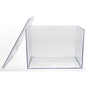 Clear Plastic Box - 12 1/2 "L X 8 1/2 "W X 8 1/2 "H - 4 Boxes