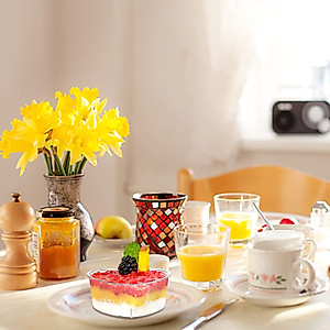 Foraineam 100 Pack 3.5 oz Clear Plastic Dessert Cups with Spoons, Valentine's Day Mini Appetizer Serving Plates Disposable Bowls for Desserts, Appetizers, Puddings, Mousse, Fruit Parfait and More