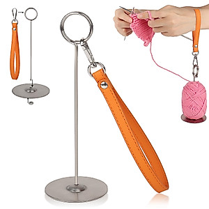 Coopay Wrist Yarn Holder with Wrist Strap, Portable Yarn Ball Holder Yarn Spinner for Crocheting and Knitting, Yarn Storage Holder for On-The-Go Knitting Prevents Yarn Tangles