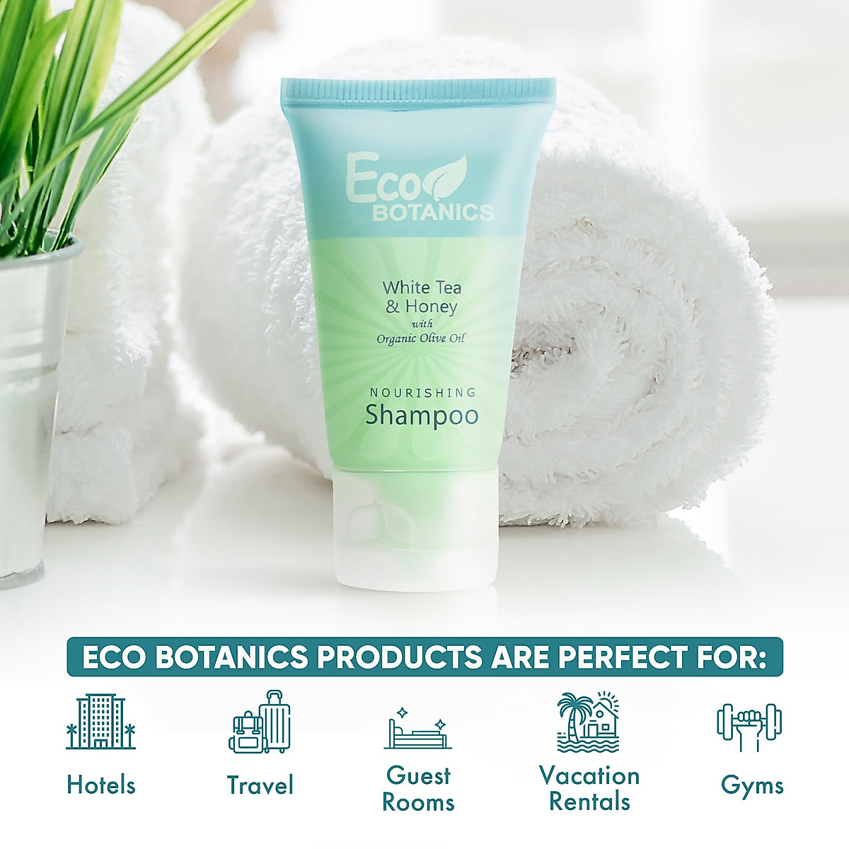 Eco Botanics Travel-Size Hotel Shampoo 1 oz (Case of 300)