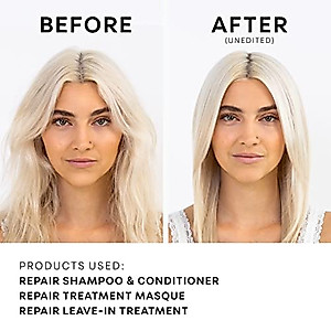 NATURELAB. TOKYO Perfect Repair Leave-In Treatment: Leave-In Foam Hair Treatment to Repair Dry, Damaged, Color Treated Hair I 4.9 FL OZ / 145 ml