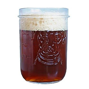 Beer Snob Barware Lagunitas Signature Mason Jar - 16 Ounce - Set of 4