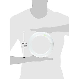 Eiko FC8T9/CW Circline T-9 G10Q Base Halogen Bulb, 22W, Cool White