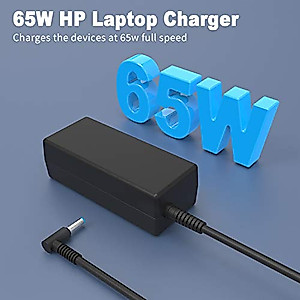 19.5V 3.33A 65W AC Power Adapter Laptop Charger for HP ProBook Charger X360 11 G1 G2 G3 G4 G5 G6 EE,440 G3 G4 G5 G6 G7,450 G3 G4 G5 G6 G7,470 G3 G4 G5,435 G7 440 G1,650 G2 G3 G4 Power Supply Cord