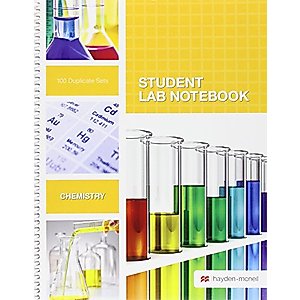 Student Lab Notebook: 100 Spiral Bound duplicate pages(Package may vary)