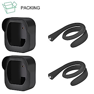 ALERTCAM 2Pack Flexible Twist Mount and Weatherproof Housing Case for All-New Blink Outdoor Home Security Camera - Black