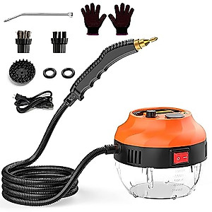 AUXCO 2500W Steam Cleaner, High Pressure Steamer for Cleaning, Handheld Portable Cleaners Home Use, Car Detailing, Cleaner Upholstery, Kitchen, Bathroom, Grout and Tile