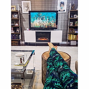 Delsit Woody Outdoor Pouf Ottoman - European Made Waterproof & Lightweight Round Seat - Stylish Home Decor & Living Room Furniture -Versatile Footrest & Seating for Indoor & Outdoor | Original Print