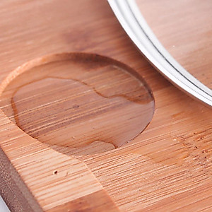 XZJMY Spoon Rest and Pot Lid Holder, Multifunctional Bamboo Pot Cover Holder,Pan Lid Organizer Storage Soup Spoon Rests,Folding Sitting Pot Lid Rack-for Kitchen Counter Utensil Rest Shelf