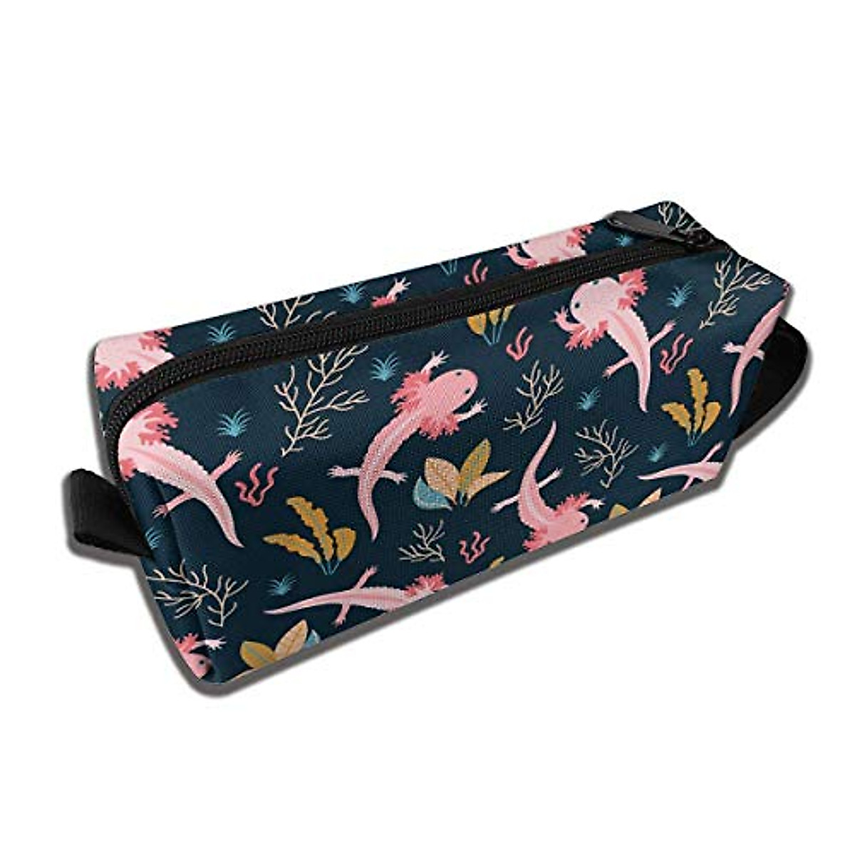 Axolotl Large Makeup Bag Adorable Travel Cosmetic Toiletry Organizer Case for Women