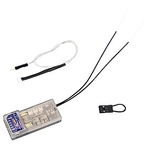 Buddy RC Compatible Spektrum Full-Range DSMP Telemetry Stabilizer， DSMX DSM2 Compatible 7-CH Telemetry Stabilizer Voltage Probe Receiver LMN0086VP
